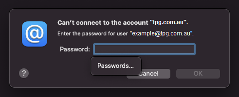 TPG email addresses | TPG Support