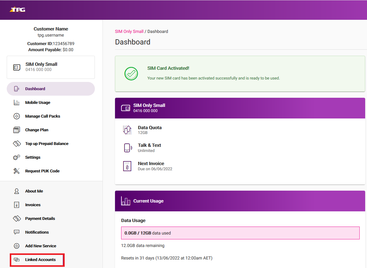 How to link your accounts | TPG Support