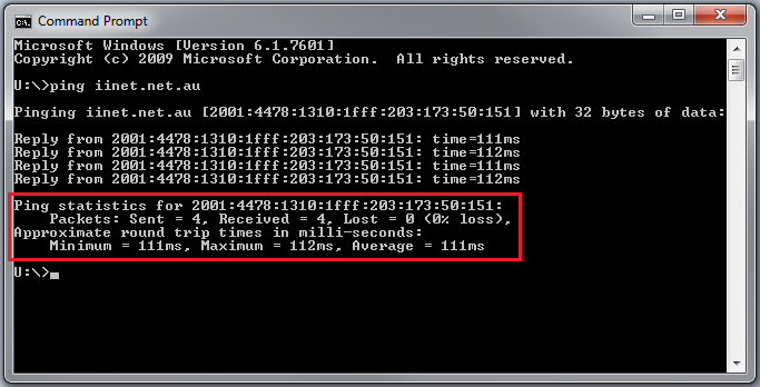How to run a ping test | TPG Support